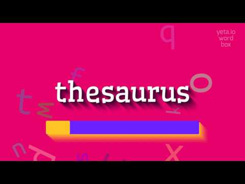 How to say "thesaurus"! (High Quality Voices)
