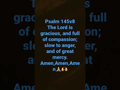 The Lord is gracious,and full of compassion.Amen🙏