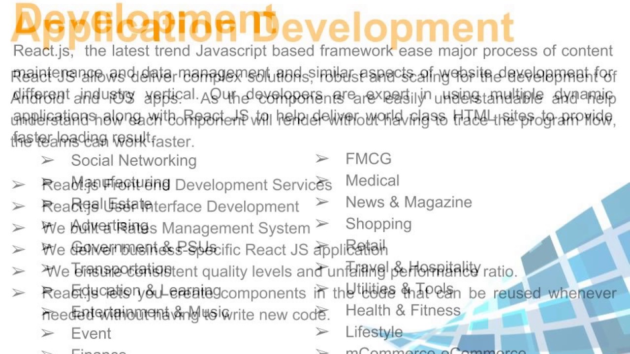 React JS Application Development - Mobiloitte