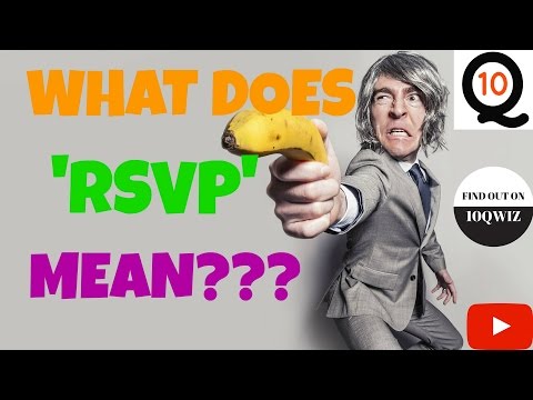 EP#23 WHAT DOES RSVP MEAN??? FIND OUT ON 10QWIZ