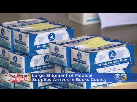 Large Shipment Of Medical Supplies Arrives In Bucks County