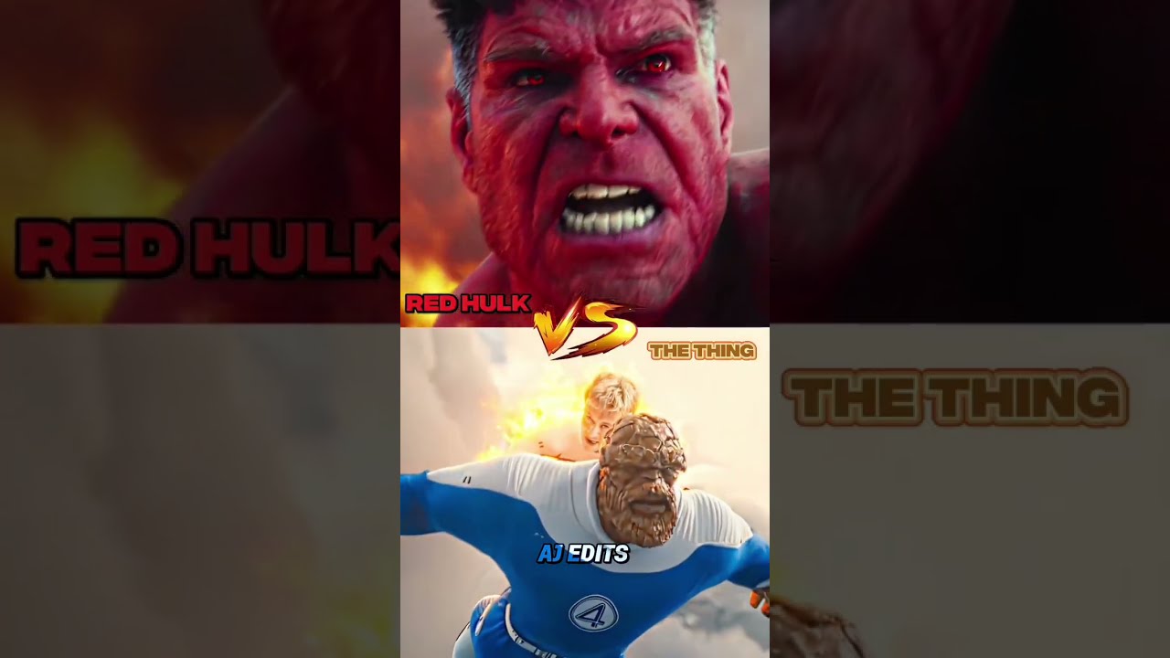 RED HULK VS FANTASTIC FOUR FIRST STEPS
