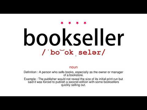 How to pronounce bookseller - Vocab Today