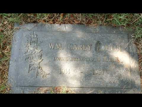 Stuntman Wm Carey Loftin Grave Forest Lawn Hollywood Hills LA California USA September 6, 2022
