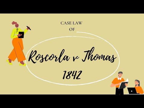 Roscorla vs Thomas 1842 | Case Files Uncovered