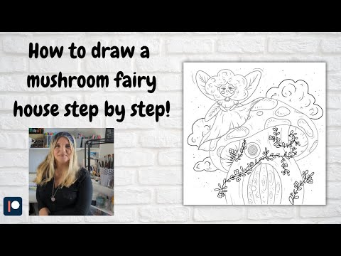 How to Draw - Sketch l Step-by-Step Beginner Art Tutorial l Mushroom Fairy House