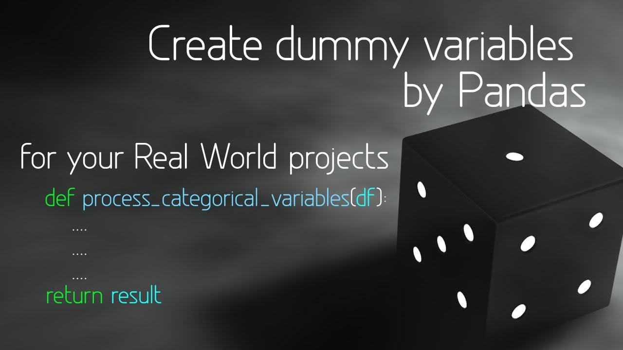 Create Dummy (Categorical) Variables with Pandas in Python (No sklearn)