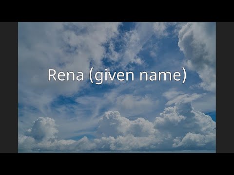 Rena (given name)