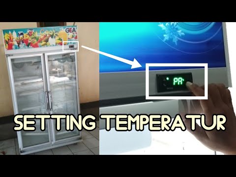 Cara setting temperatur showcase GEA 2 pintu / pendingin minuman