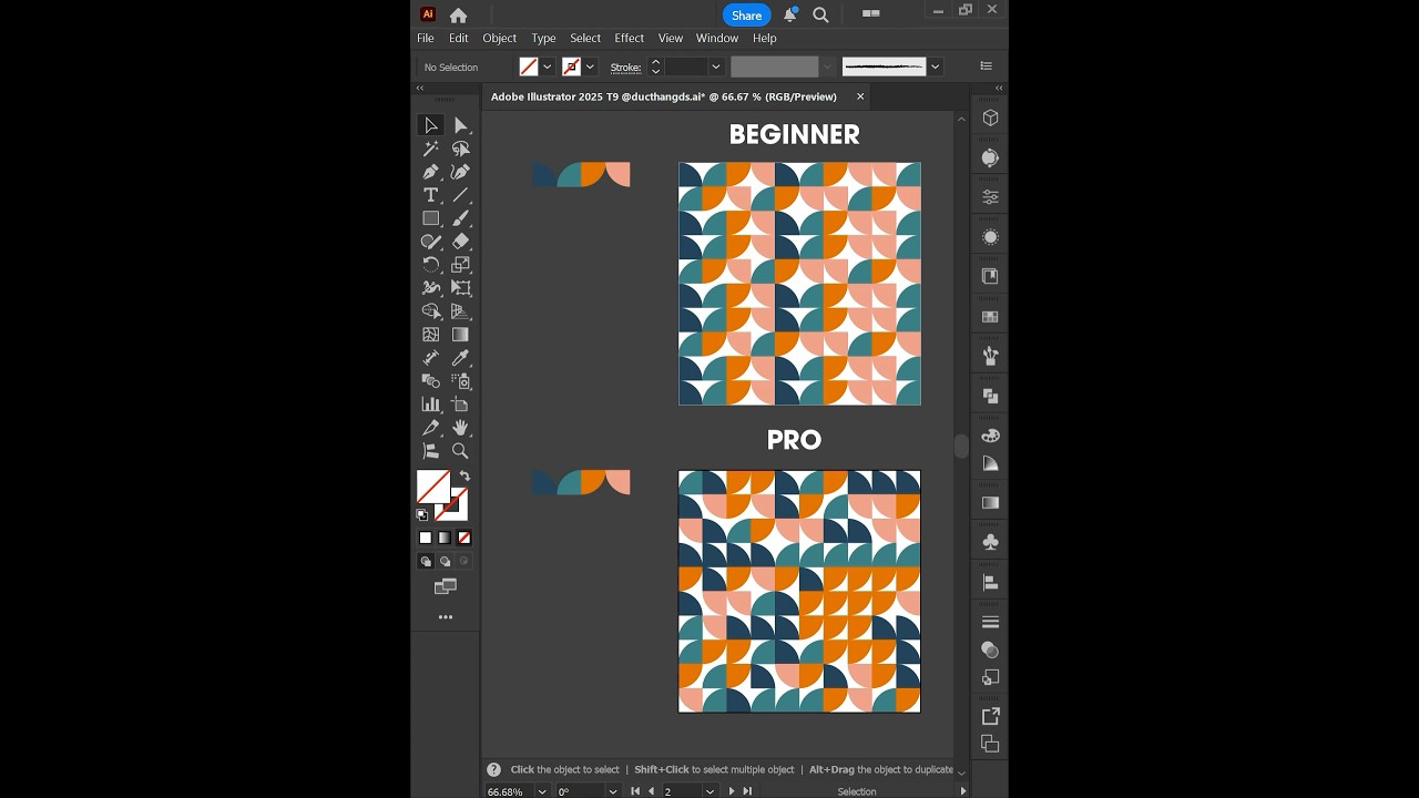 Adobe Illustrator 2025 - Tips to Create Pattern with Replace Items Scripts #ducthangds