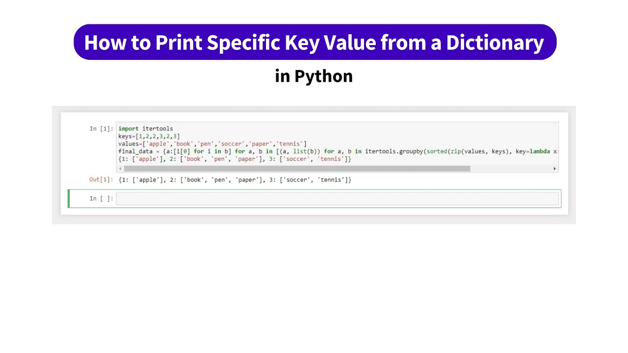 How to Print Specific Key Value from a Dictionary in Python | kandi use case
