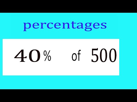 Percentages     40      Percentage(%)    of    500