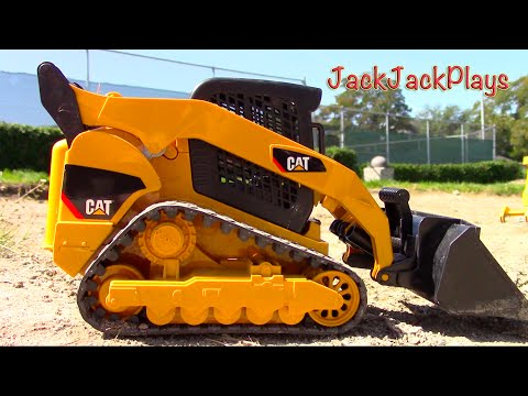 Bruder Compact Track Loader UNBOXING | Construction for Kids! Toy Vehicles DIGGING | JackJackPlays
