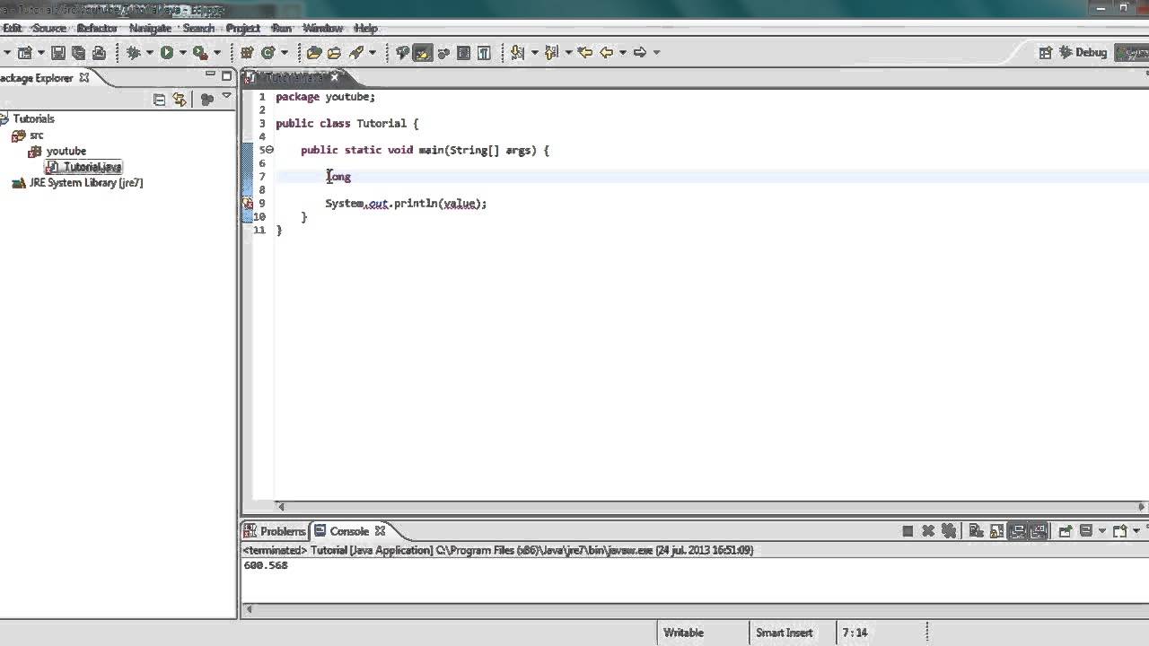 Basic Java Tutorial Part 7 More Datatypes