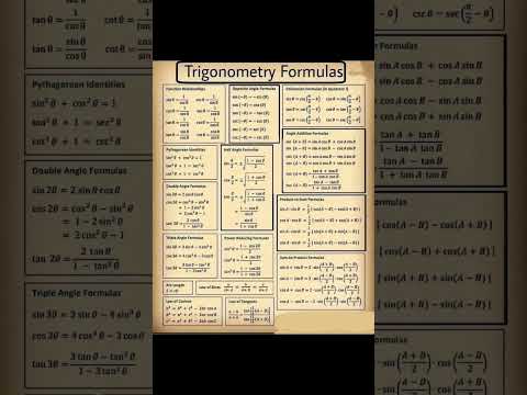 trigonometric math formula