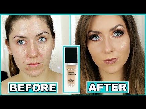 DESIGNER BRANDS 24 Hour Longwear Foundation REVIEW 😱 For OILY SKIN & ACNE ? 😱