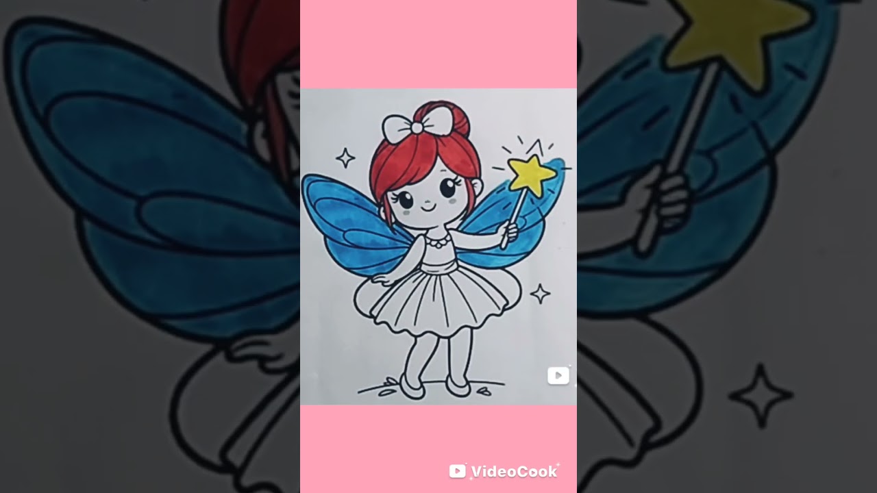 Coloring a Cute Fairy Princess 👑🧚 | Magical Art for Kids ✨