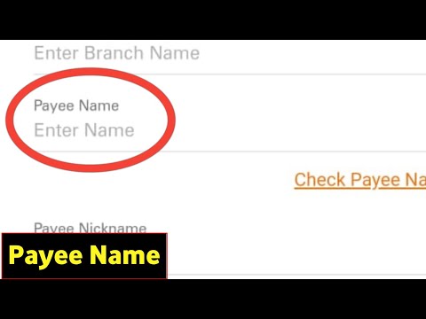 Payee Name Meaning | What Is Payee Name In Bank | What Is Payee Name