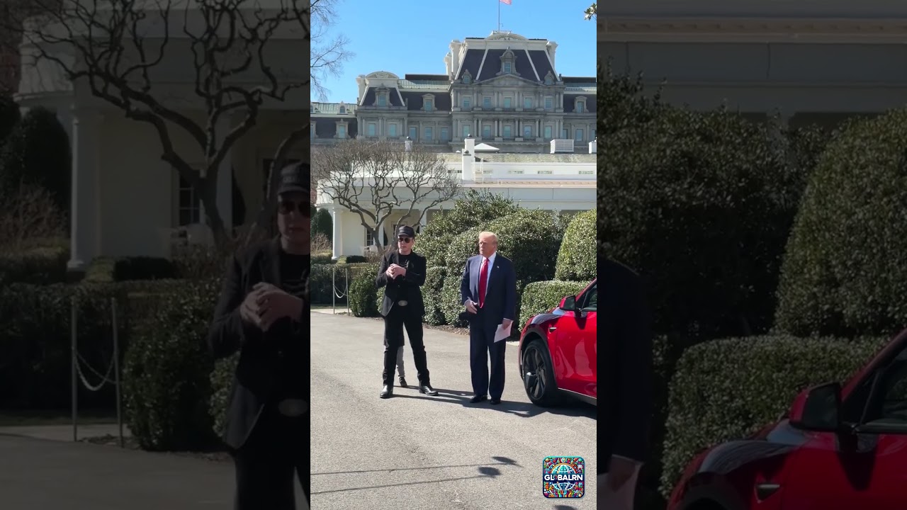 Trump Buys a Tesla at the White House
