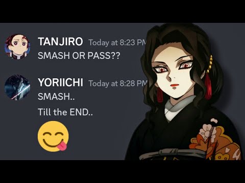 Hashira and Kamaboko Squad plays SMASH or PASS | demon slayer in discord server