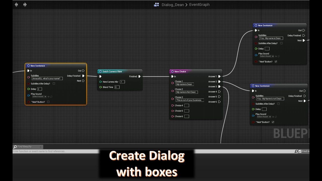DialogBlueprintSystem Presentation and Tutorial