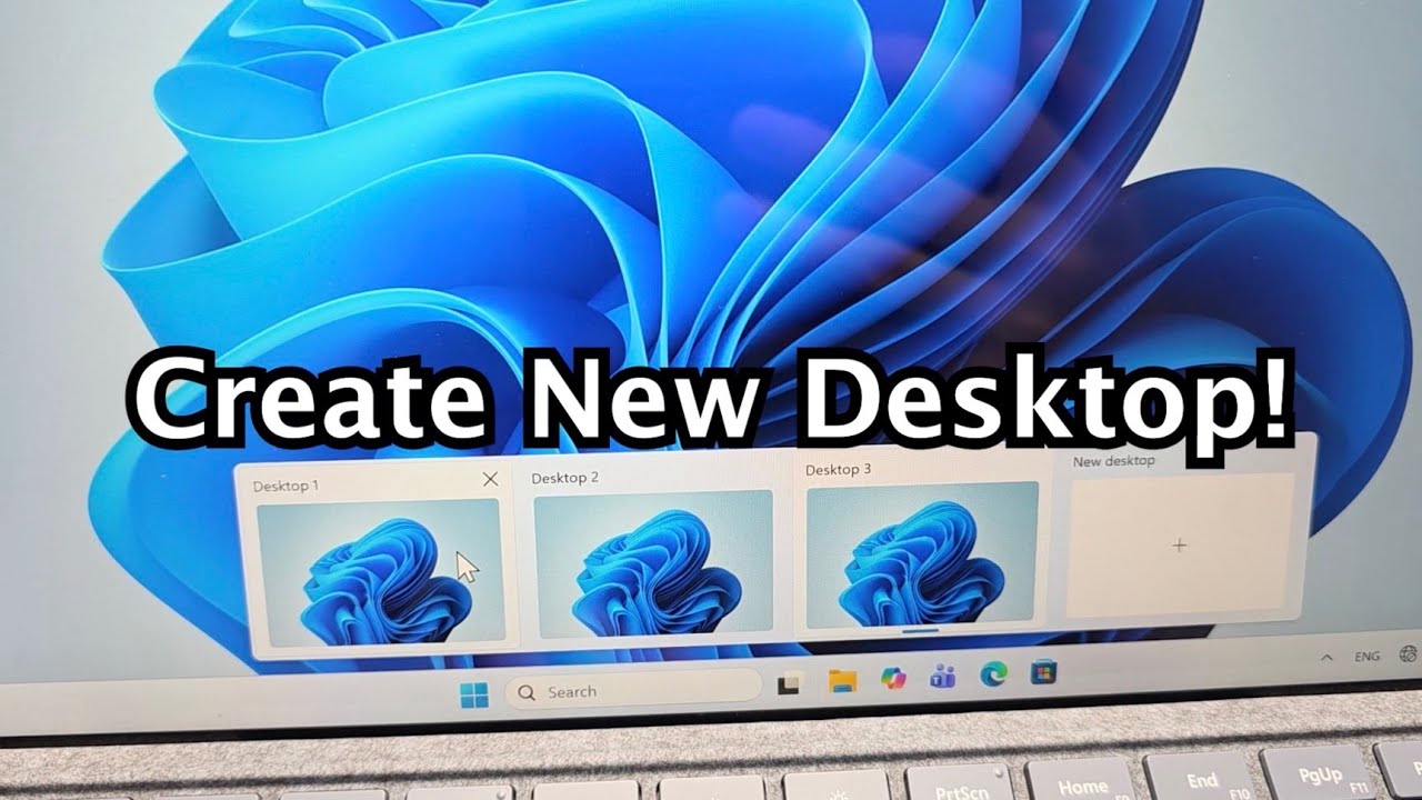 How to Create New Desktop (2 Ways) on Windows 11 / 10 PC!