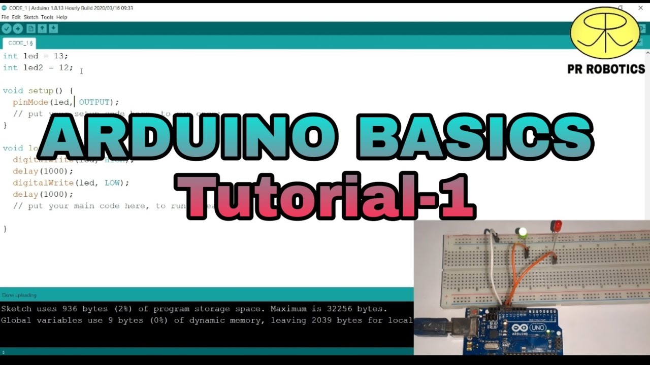 #55 Arduino for absolute beginners- Tutorial 1