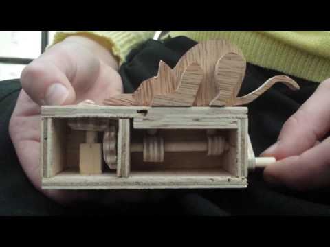 Cat and Mouse Automaton by MakerMatic - Thingiverse