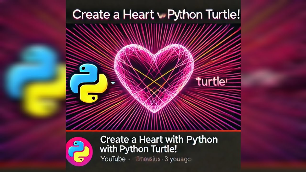 Viral Heart Animation using #Python and #Turtle #Graphics #computerscience #coding #engineers #code