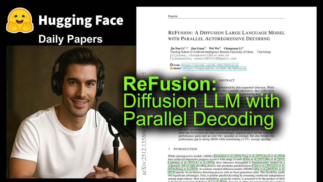 ReFusion: Diffusion LLM with Parallel Decoding