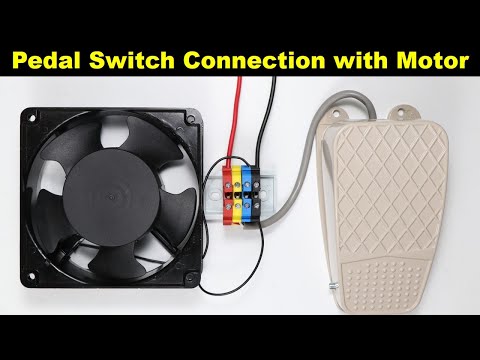 Pedal Switch Wiring with Motor | foot pedal switch wiring diagram @TheElectricalGuy