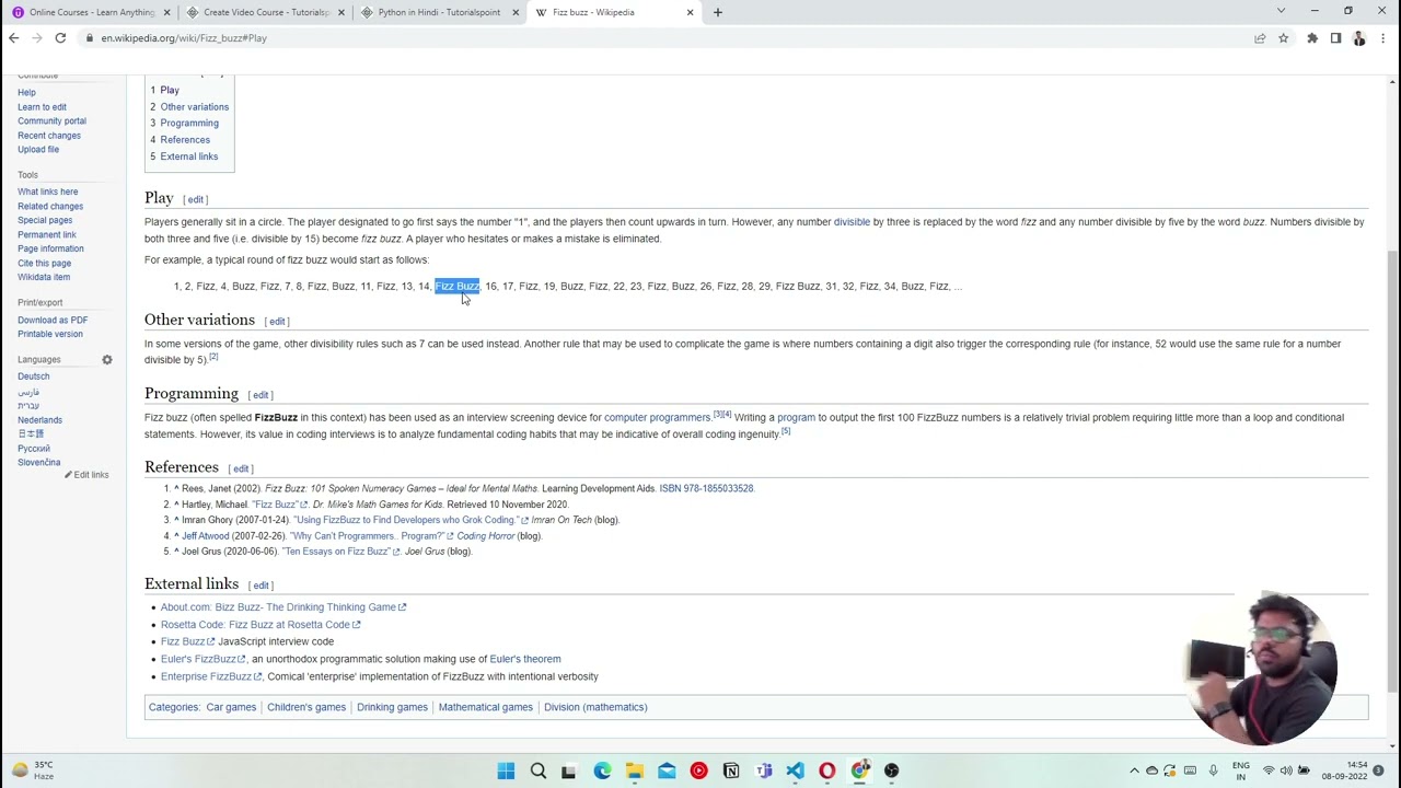 47.  Exercise: FizzBuzz Program | Interview Question | Python in Hindi