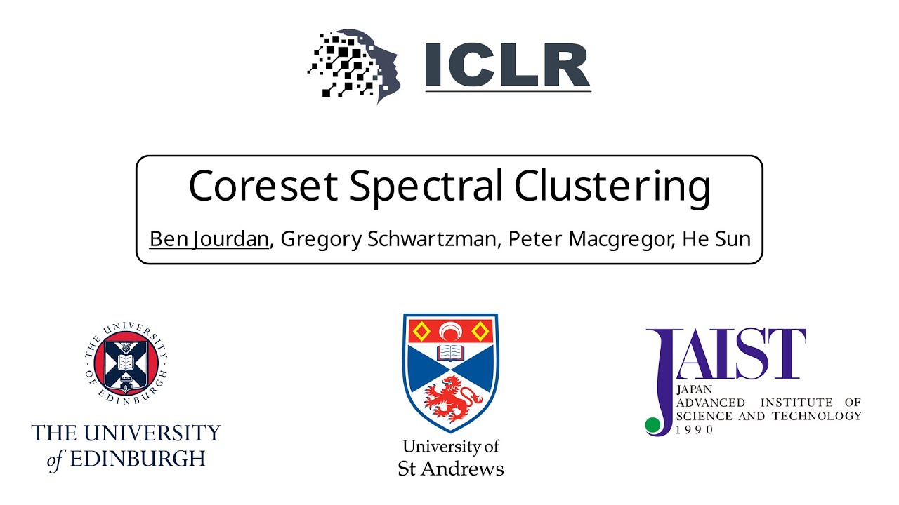 Coreset Spectral Clustering (ICLR)