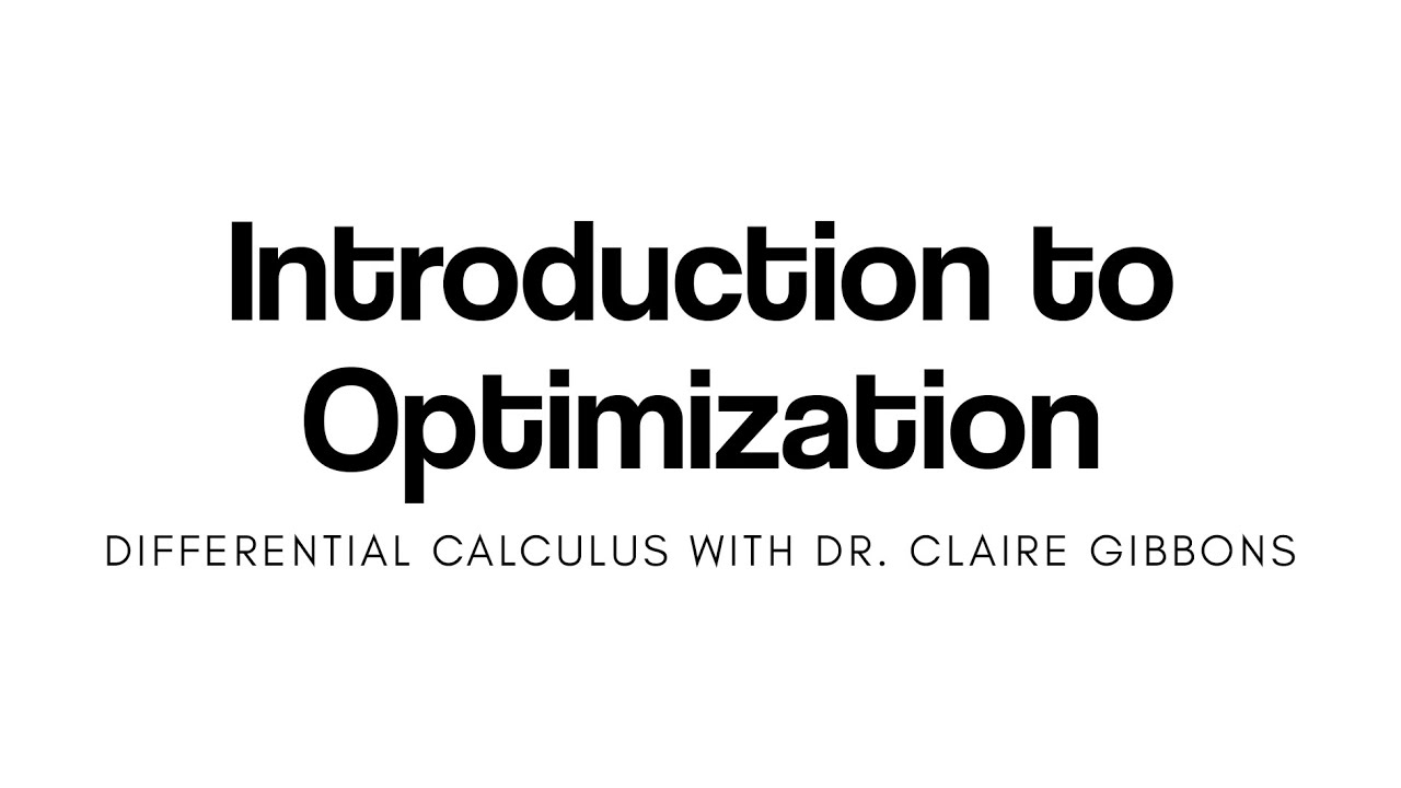Introduction to Optimization