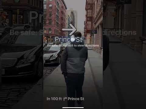 Apple Maps AR Directions! #apple #applehack #applemaps