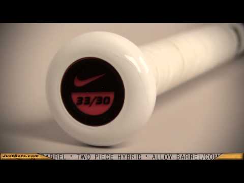 Nike Aero MC2 BBCOR Baseball Bat: BT0633 White Discontinued