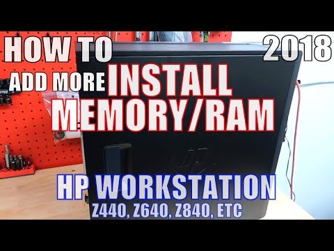 How To INSTALL MEMORY RAM HP WORKSTATION Z440 Z640 Z840 Upgrade RAM ADDING MEMORY To PC INSTALLATION