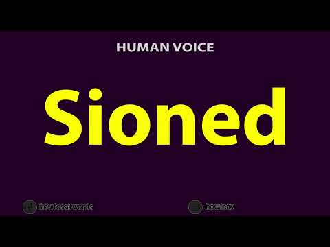 How To Pronounce Sioned
