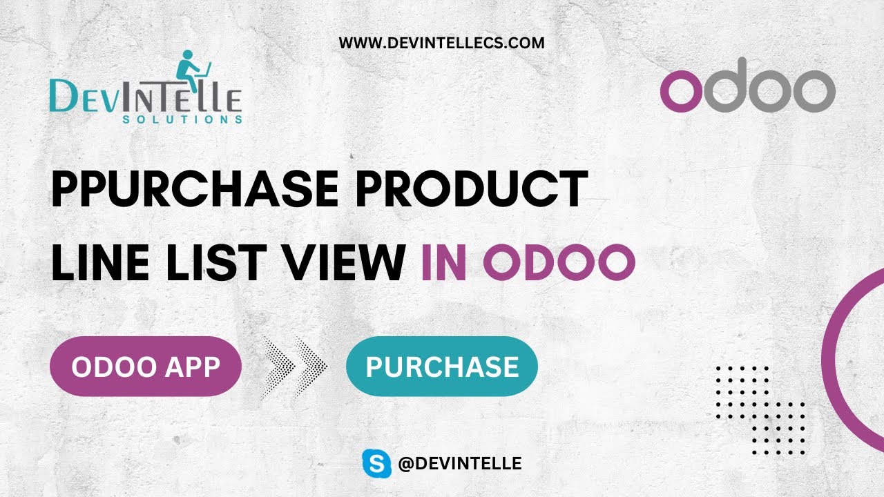 Purchase product Line List View  in Odoo | Purchase Management with Odoo's Line List View