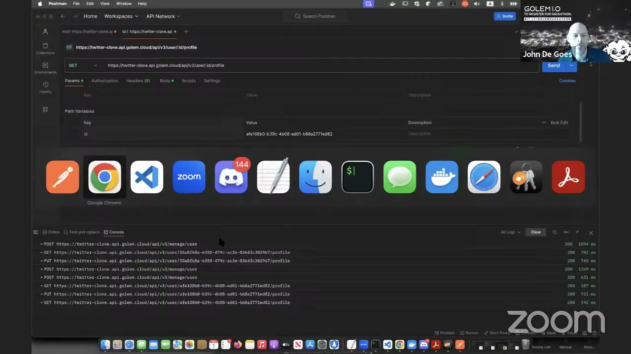 Golem 1.0 Hackathon - Demos & Judging