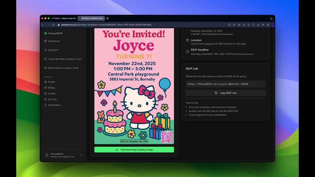 How to Make a Cute Hello Kitty Birthday Invitation in Under 1 Minute
