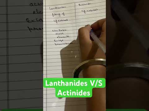 difference between lanthanides and actinides #viral #trending #viralshort #ytshorts