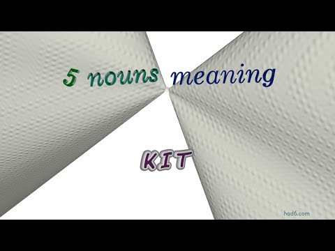 kit - 9 nouns which are synonyms to kit (sentence examples)