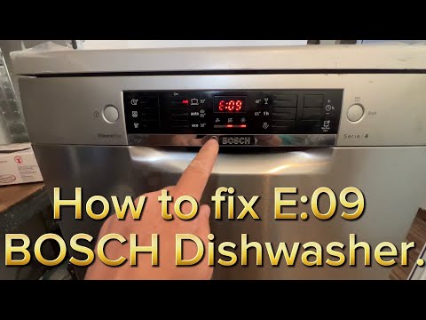 How to easy fix ERROR E:09 BOSCH Dishwasher . Serie 4 . SMS46KI03E . E09 repair .