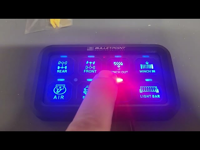 Bulletpoint 8 Gang Electronic Switch Panel - 8 Circuit Relay System fo ...