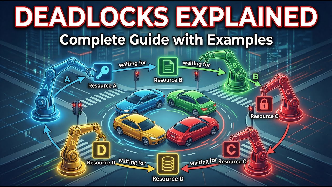 Deadlocks Explained | Complete Guide with Examples#Programming #OperatingSystems #ComputerScience