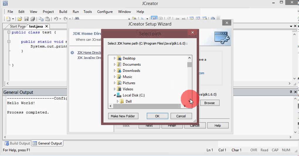 JCreator - The JDK Path Solution
