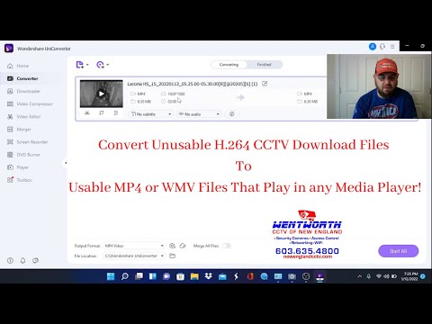 How to Convert H.264 CCTV Files to MPEG-4 Format for Windows Media Player
