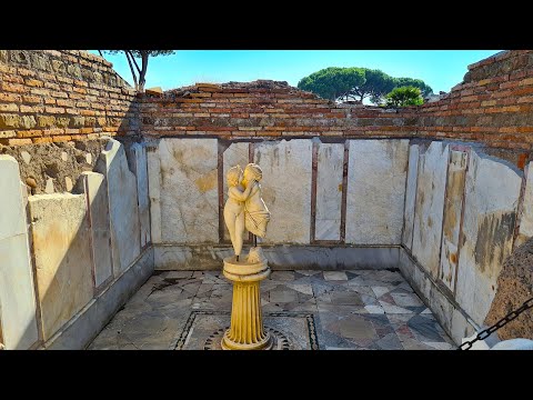The Ancient Town of Ostia Antica in Italy