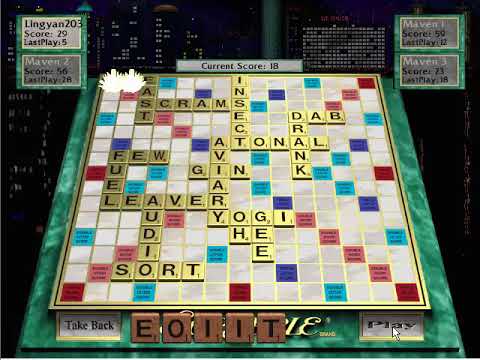 Scrabble (CD-ROM) Gameplay